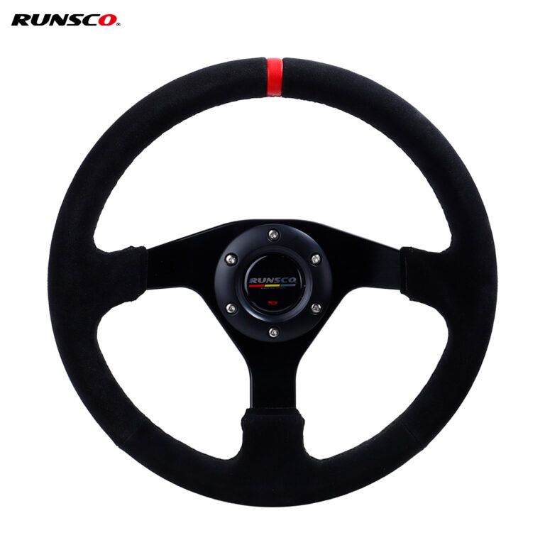 Premium 320mm Sim Racing Steering Wheel - Ultimate Suede Flat Game ...